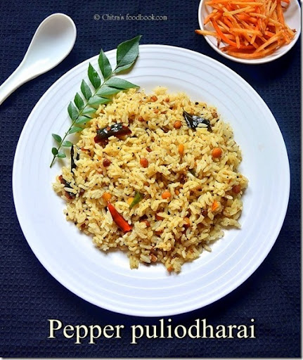 PEPPER PULIYODHARAI | MILAGU PULIYODHARAI - Chitra's Food Book