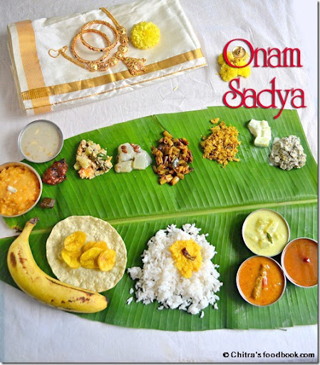 Onam Festival Food | Kerala Onam Sadya Lunch Menu - Chitra's Food Book