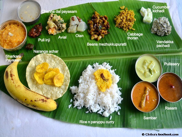Onam Festival Food | Kerala Onam Sadya Lunch Menu - Chitra's Food Book