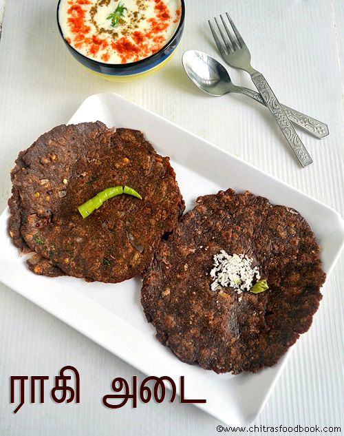 SOFT RAGI ROTI/RAGI ADAI(SWEET, SPICY)RECIPE–RAGI RECIPES - Chitra's ...