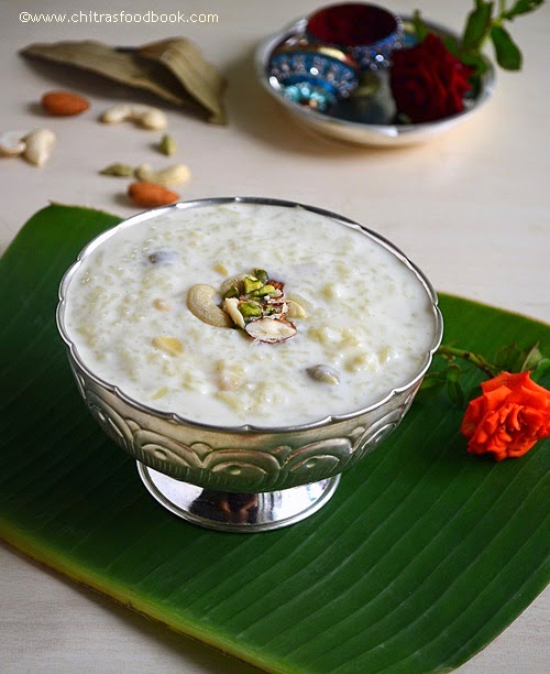 BENGALI CHALER PAYESH RECIPE/RICE KHEER RECIPE - Chitra's Food Book