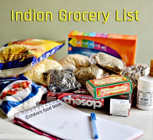 Indian Monthly Grocery List For 2 Persons - Chitra's Food Book