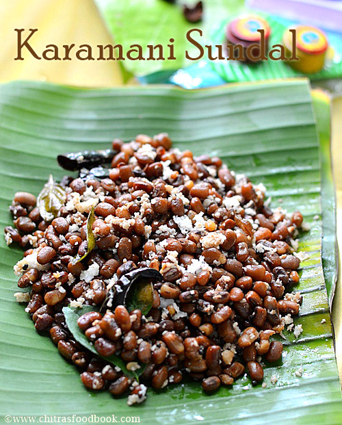 KARAMANI SUNDAL RECIPE WITHOUT SOAKING - THATTA PAYARU SUNDAL - Chitra ...