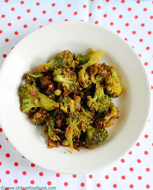 Broccoli Stir Fry Recipe | Broccoli Poriyal - Indian Style Broccoli ...