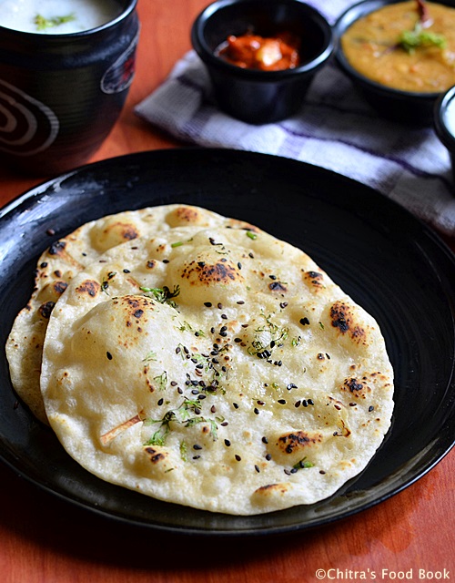 Kulcha Recipe , Plain Butter Kulcha Recipe Without Yeast - Chitra's ...