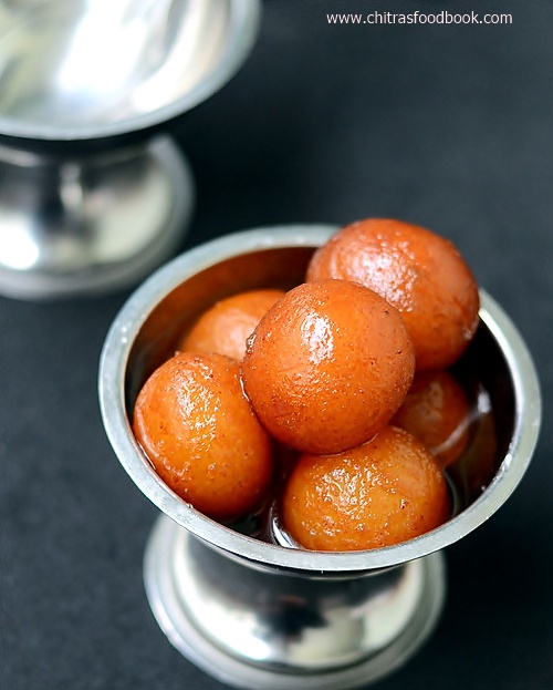Gulab Jamun Recipe With Khoya - Diwali Sweets Recipes - Chitra's Food Book