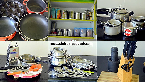 Kitchen Utensils & Tools List For Home With PDF - Chitra's Food Book