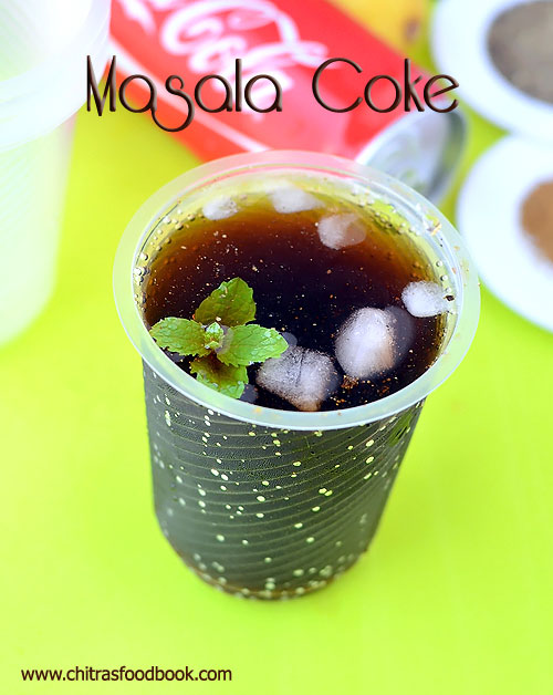 Masala Coke (Pepsi) | Masala Soda Recipe - Chitra's Food Book