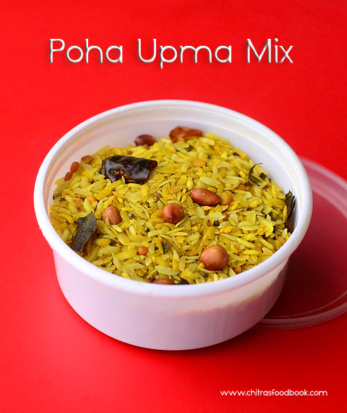 Instant Poha Upma Mix Recipe – Ready To Eat Poha Mix - Chitra's Food Book