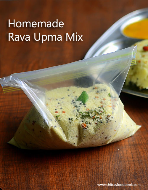 Instant Upma Mix Recipe – Rava Upma Mix - Chitra's Food Book