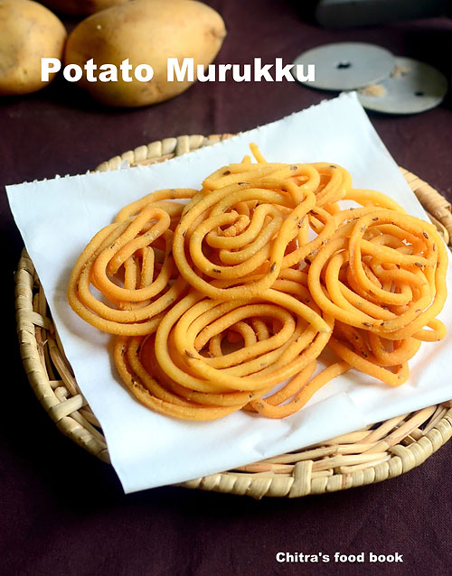 Easy Potato Murukku – Potato Chakli Recipe - Murukku Varieties - Chitra ...