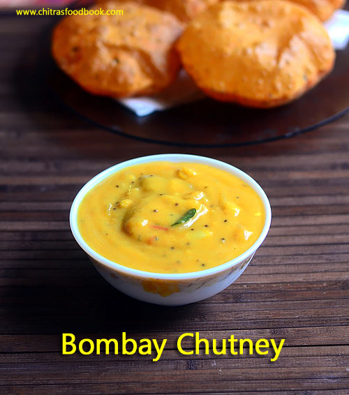 Bombay Chutney Recipe – Kadalai Maavu Chutney – Besan Chutney For Idli ...