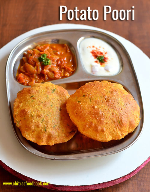 Potato Poori – Aloo Puri Recipe - Alu Ki Puri - Chitra's Food Book