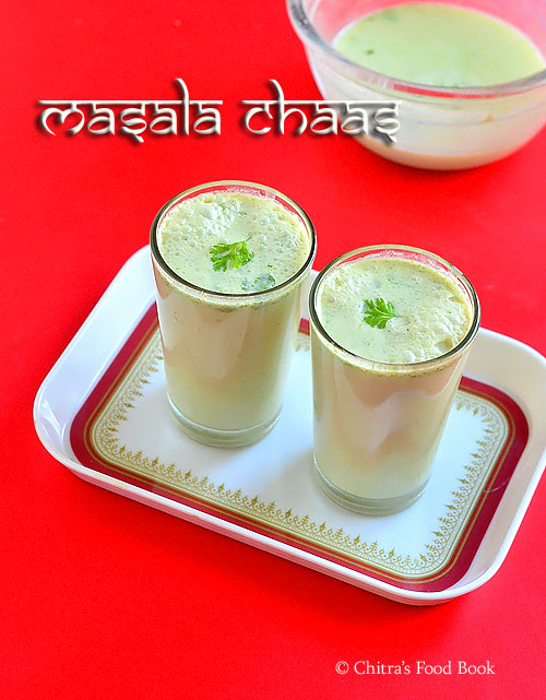 Masala Chaas Recipe – North Indian Masala Buttermilk Recipe - Chitra's ...