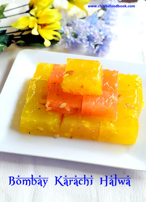 Bombay Karachi Halwa Recipe – Chewy Corn Flour Halwa Recipe With Video ...