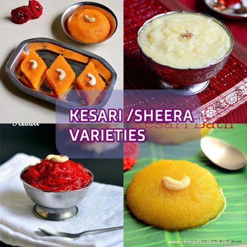 12 Kesari Varieties – Different Types Of Rava Kesari Recipes - Chitra's ...