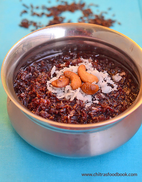 Kavuni Arisi Recipe – Chettinad Kavuni Arisi Sweet Recipe – Black Rice ...