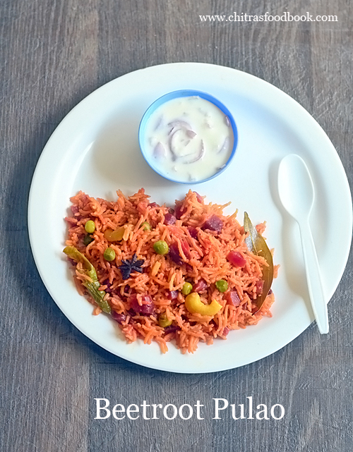 Beetroot Rice Recipe – Beetroot Pulao – Beetroot Recipes - Chitra's ...