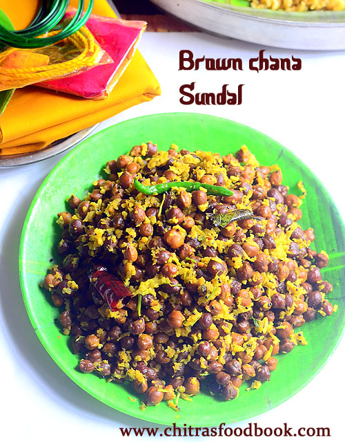 Senaga Guggillu Recipe – Brown Chana Sundal / Kala Chana Sundal ...