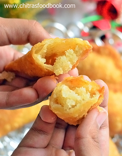 Neureos / Nevri – Goan Neuros Recipe - Goan Christmas Sweets - Chitra's ...