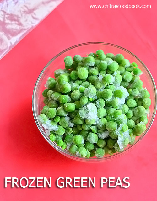 How to make frozen green peas at home - Chitra's Food Book
