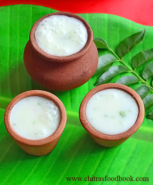 Sambaram Recipe | Moru Vellam | Kerala Style Spiced Buttermilk - Chitra ...