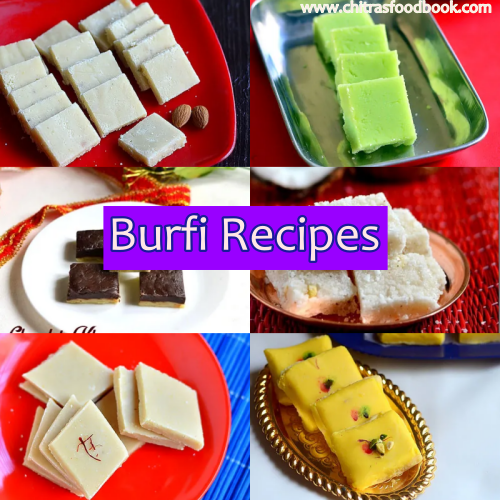 Burfi Recipes | Barfi Recipes – Burfi Varieties |15 types of Burfi ...