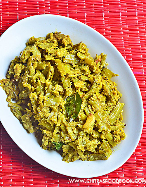 Cluster Beans Curry Recipe | Kothavarangai Poriyal - Chitra's Food Book