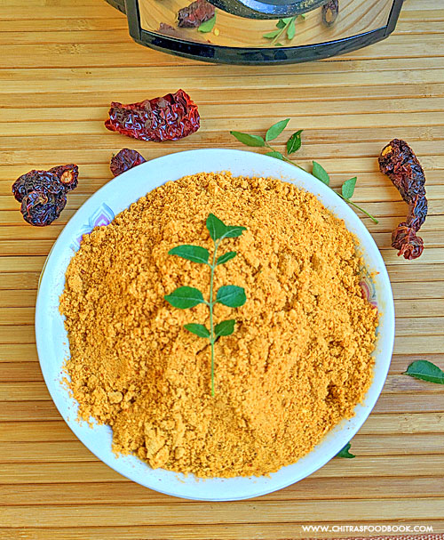 Karnataka Style Chutney Pudi Recipe | Chutney Powder Recipe - Chitra's ...